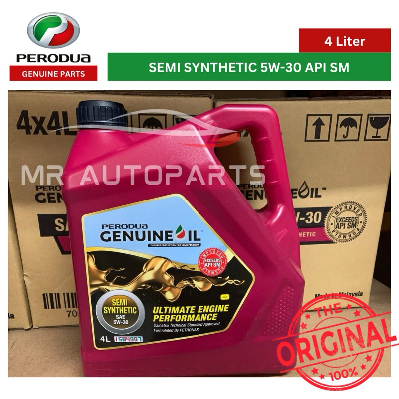 Perodua 5W-30 Semi Synthetic Engine Oil (4L) | Shopee Malaysia