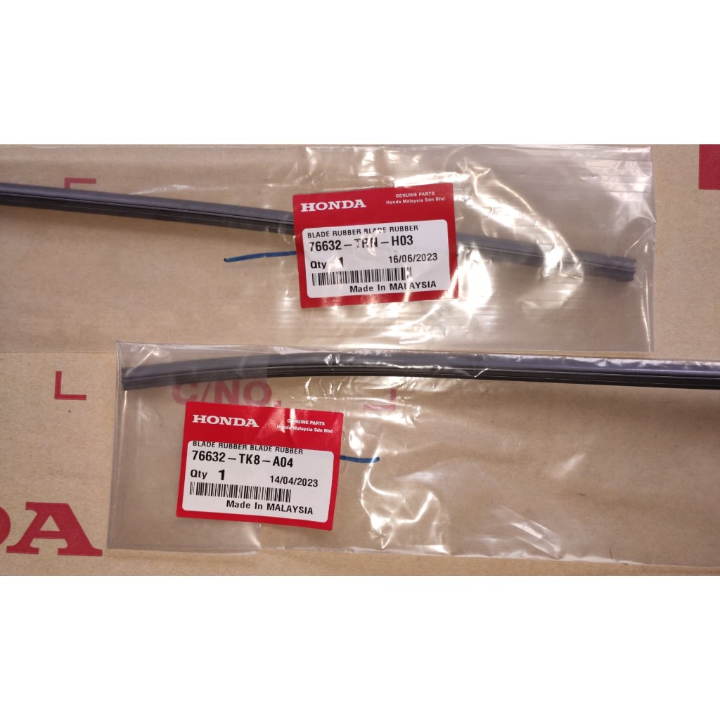 Wiper Rubber Refill Honda HR-V 3M1 3M0 ( RV1 ) 76622-TK8-A04 (RH) & 76632-TRN-H03 (LH) | Shopee ...