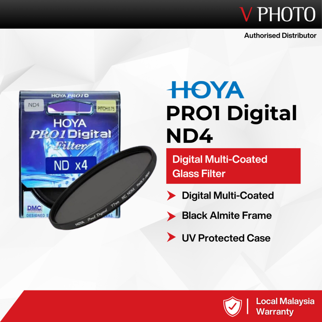 HOYA ND4 PRO1D Filter Camera Lens Protection | Shopee Malaysia
