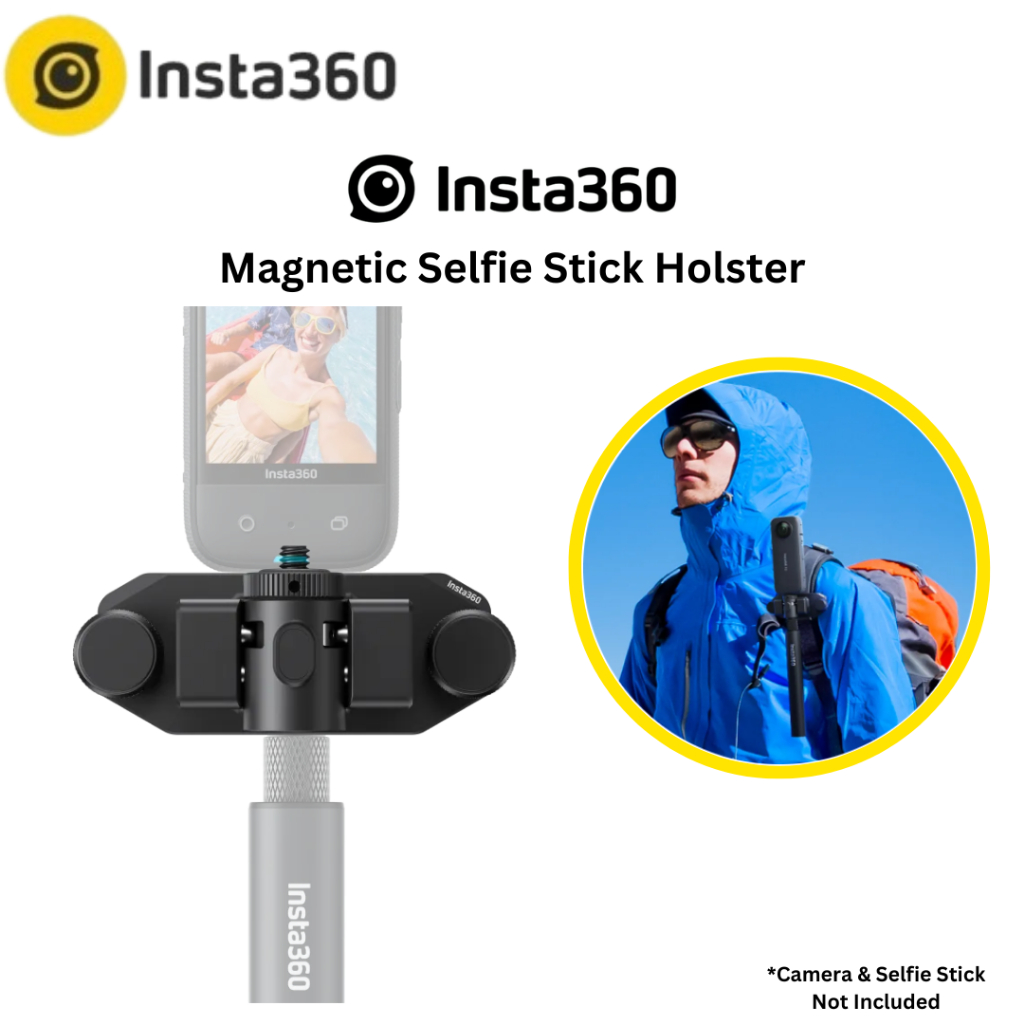 (New) Insta360 - Magnetic Selfie Stick Holster For X4, Ace Pro, Ace, X3 ...