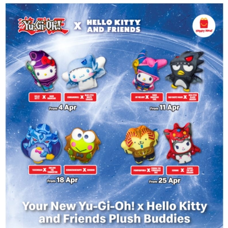McD Happy Meal Yu-Gi-Oh x Hello Kitty Plushies McDonald Yu Gi Oh | Shopee Malaysia