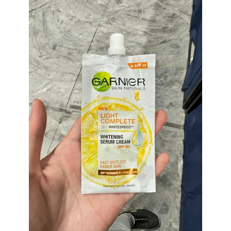 Garnier Light Complete Whitespeed Whitening Serum Cream 7ml | Shopee ...