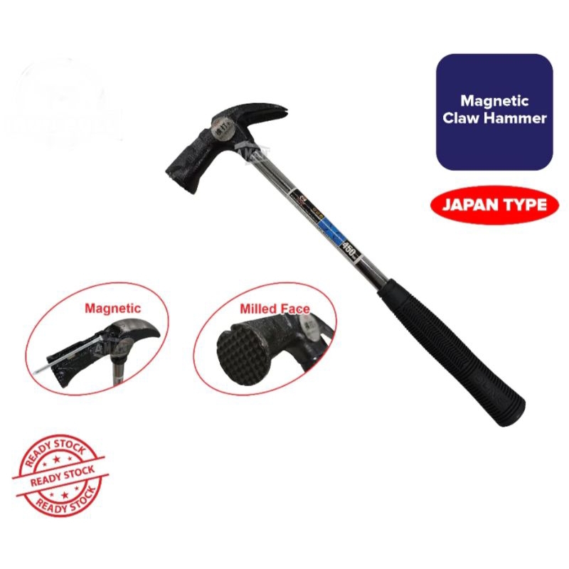 DUNE JAPAN High Quality Hok Tsui Steel Claw Hammer Magnetic Tuku Hammer ...
