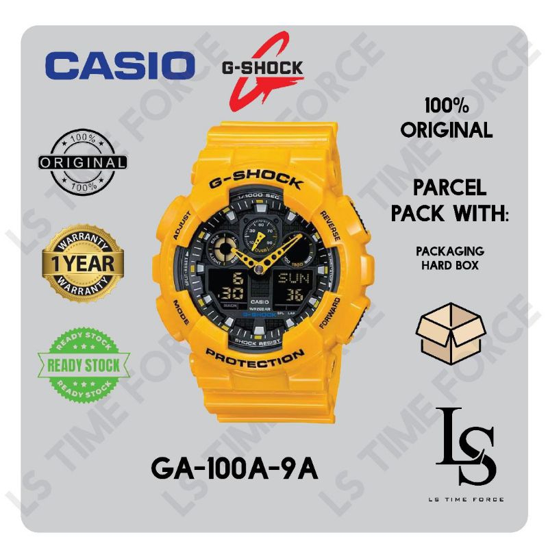 G-SHOCK ORIGINAL GA-100A-1A9/GA-100A-1A9DR/GA-100A/GA100A | Shopee Malaysia