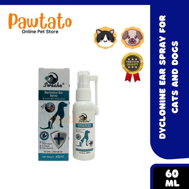 Swache Dyclonine Ear Spray / Ear Mite Treatment Spray (Dog & Cat ...