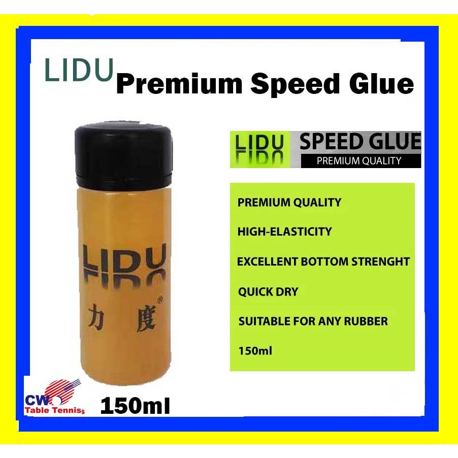 Lidu Premium Speed Glue Table Tennis Rubber Glue 150ml Gam Getah Ping ...
