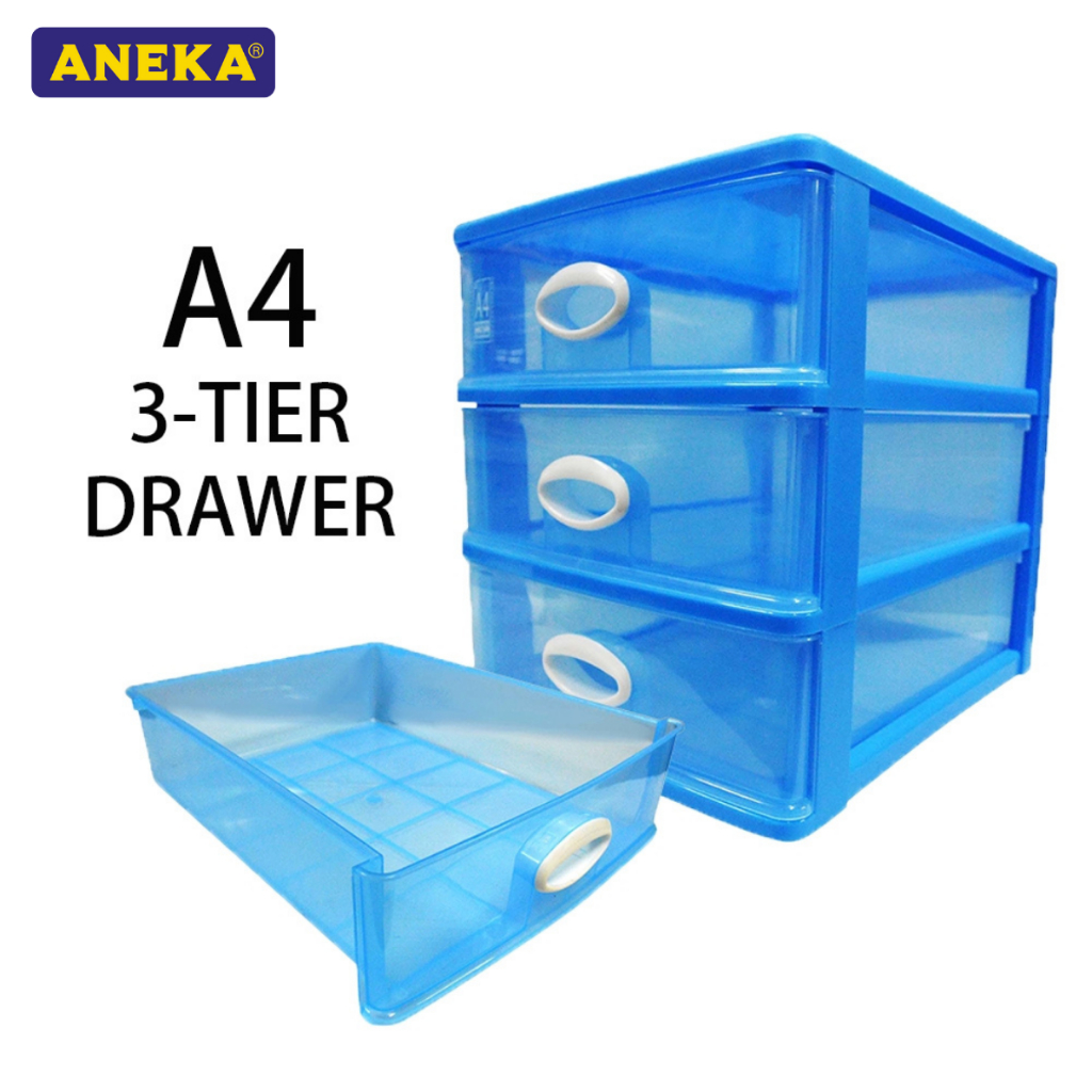 LAVA A4 Drawer 3 Tier Document Drawer Desk Drawer DW5923 | Shopee Malaysia