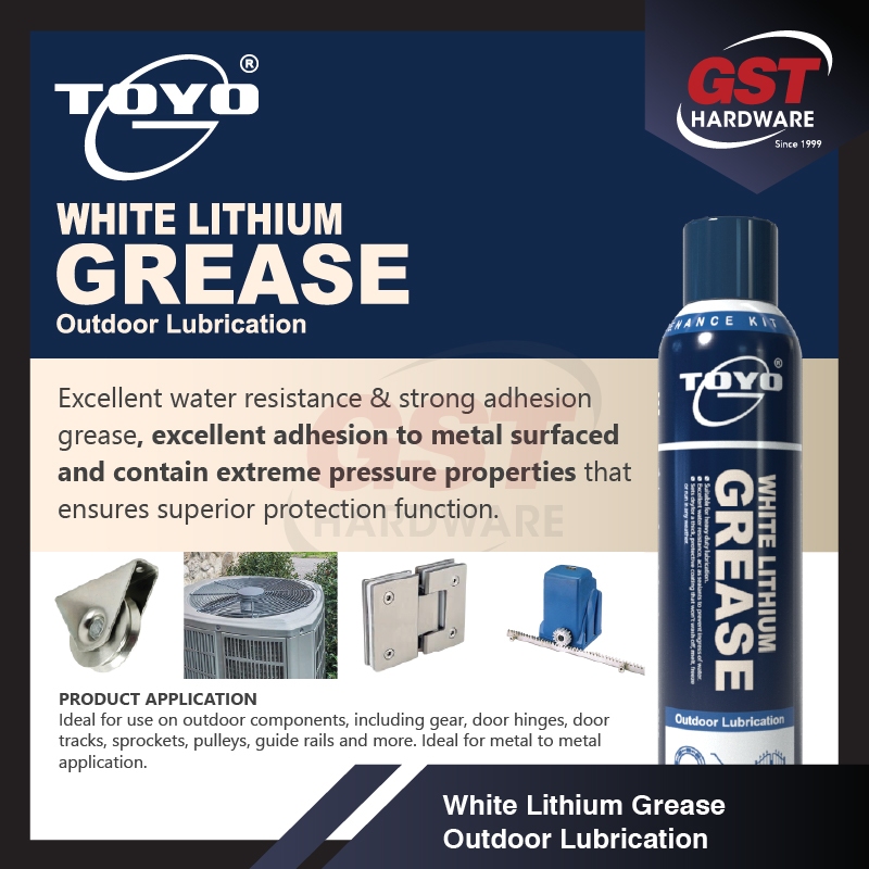 Toyo-G White Lithium Outdoor Lubrication White Lithium Grease Spray ...