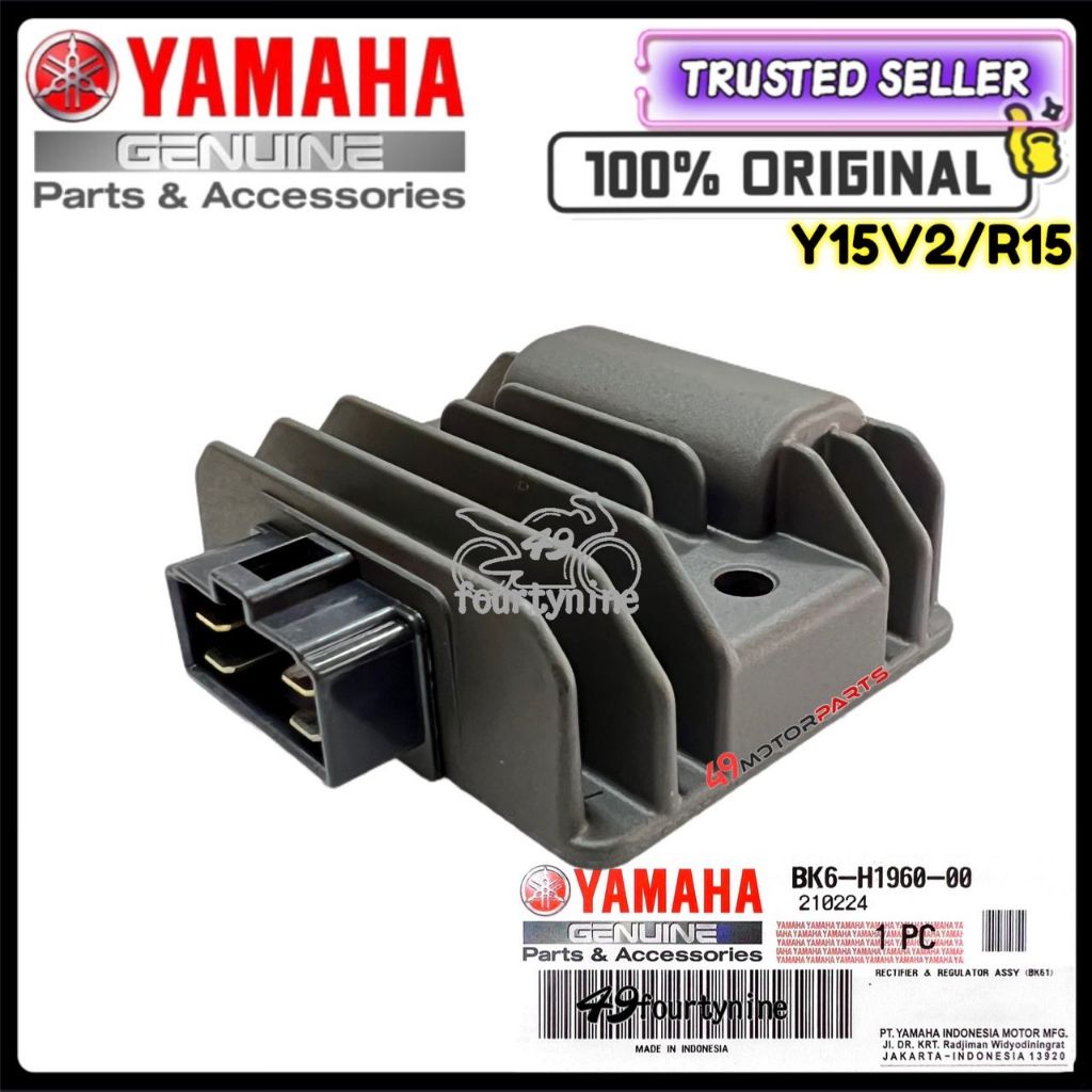 100% ORIGINAL Y15ZR V2 R15 RECTIFIER REGULATOR BK6-H1960-00 | Shopee ...