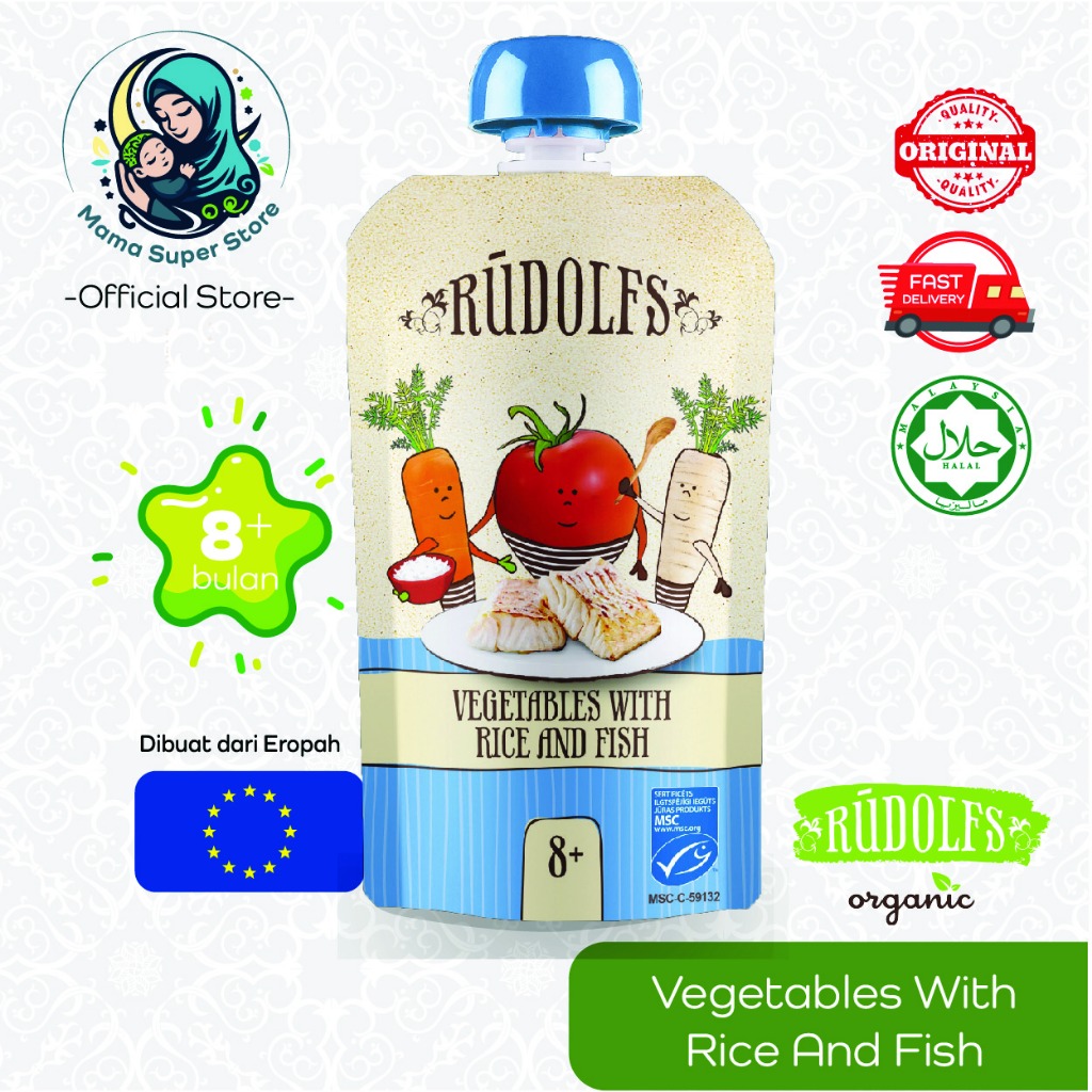 [Halal] Rudolfs Organic Premium Puree Bayi Siap Makan - SAYURAN DENGAN ...