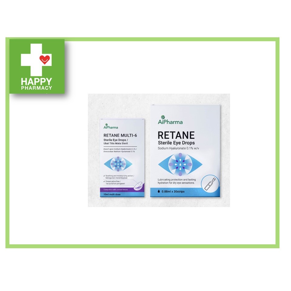 AiPharma Retane Sterile Eye Drops (30's) / Retane Multi-6 (10ml ...
