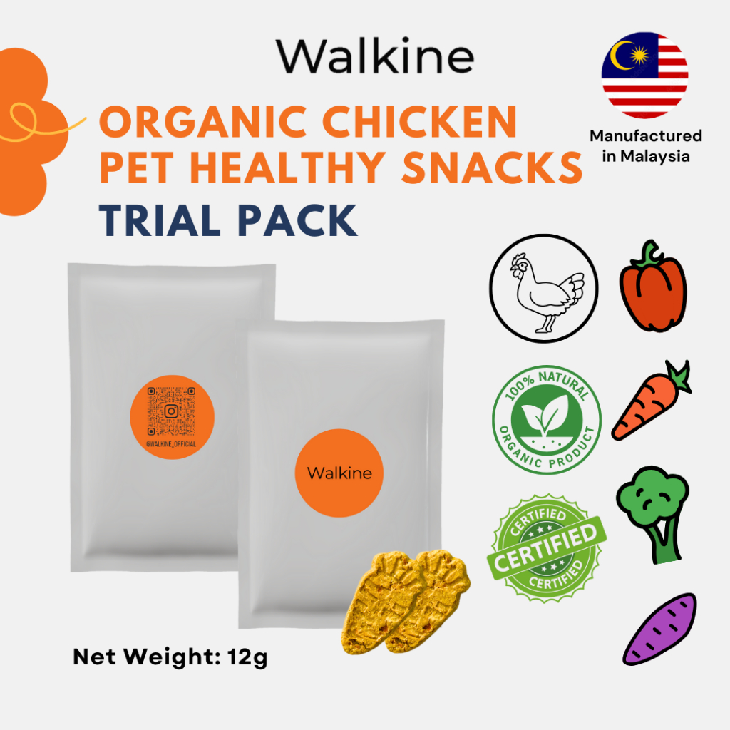 Walkine Organic Chicken Pet Healthy Snacks Trial Pack (12g) | Shopee ...
