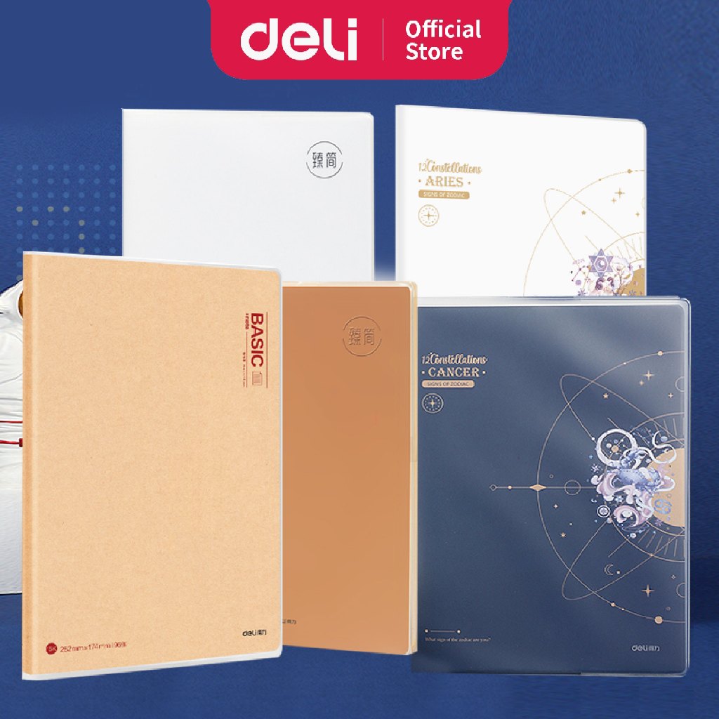 Deli Notebook with Waterproof EVA Soft Plastic Book Cover A5 / B5 ...