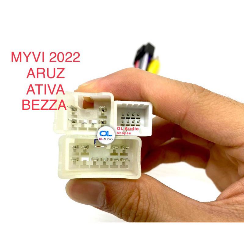 Perodua Myvi 2022-2024 / Ativa / Aruz Android Player Socket H Spec with ...