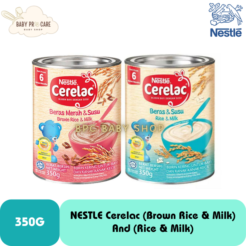 NESTLE Cerelac (Brown Rice & Milk) And (Rice & Milk) | Shopee Malaysia