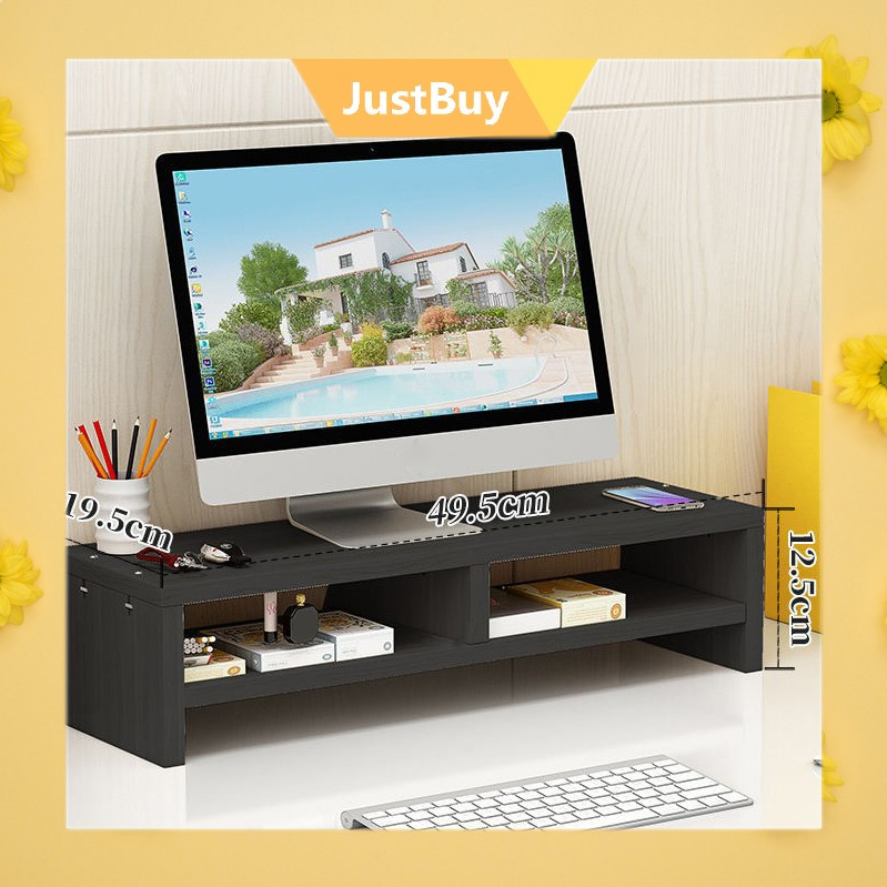 JustBuy Monitor Raiser Increased Rack Desktop Organizer Shelf Rak ...