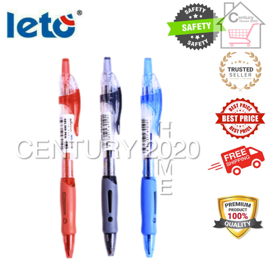 LETO Gel Ink Pen GP-2511 Fine Point 0.5mm | Shopee Malaysia