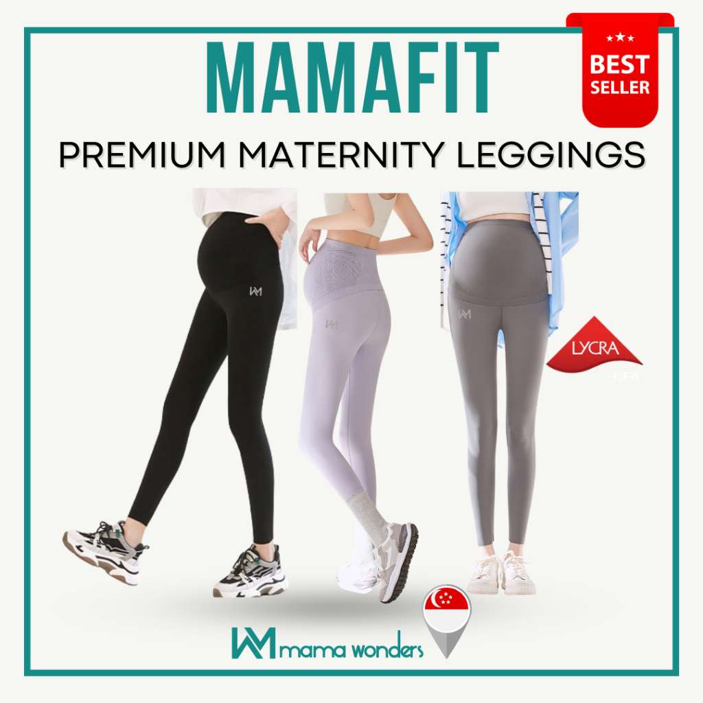 🇸🇬 Mama Wonders | MamaFit Maternity Leggings / Yoga Pants LYCRA Seluar ...