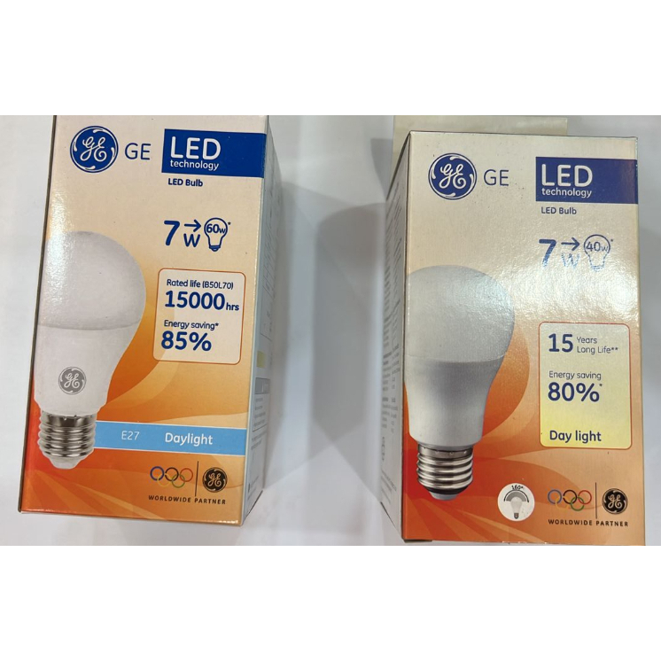 GE E27 7W LED BULB DAYLIGHT 6500K | Shopee Malaysia