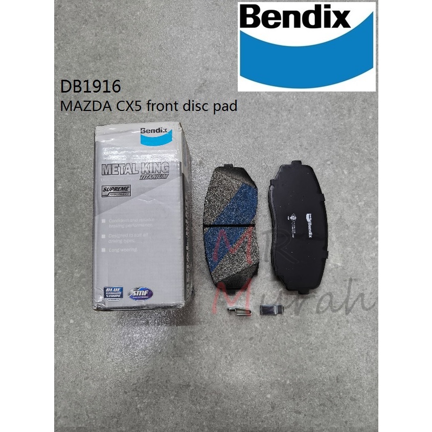 Bendix DB1916 Front disc brake pad Mazda CX5 KF 2.5 TURBO 2017 CX7 8 9 ...
