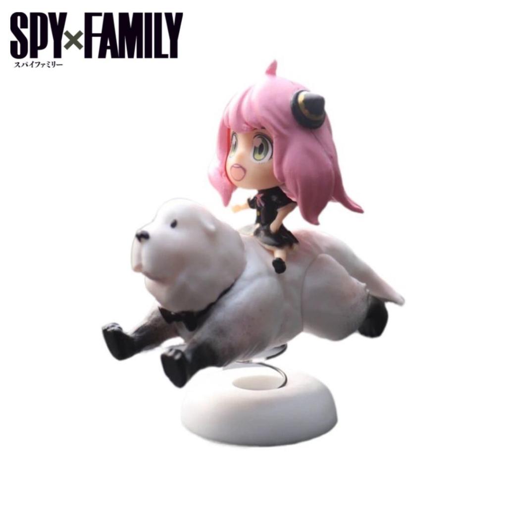 Spy x Family Anya Forger Sitting on Bond Forger 10cm Action Figure ...