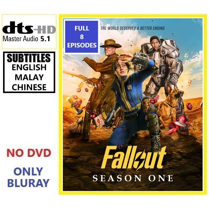 F2D09 Fallout Season 1 (2024) [8 EPISODES] (2 DISCS) Action Adventure ...