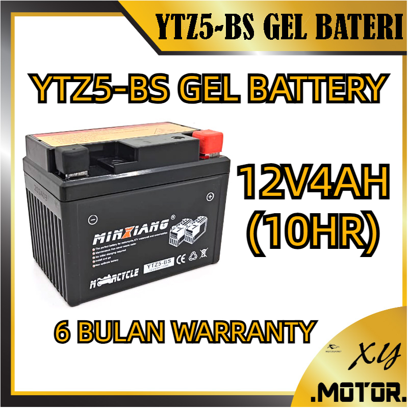 YTZ5S BATTERY BATERI WAVE125 LAGENDA110 115 EX5 NO STARTER LC135 V2-V6 ...