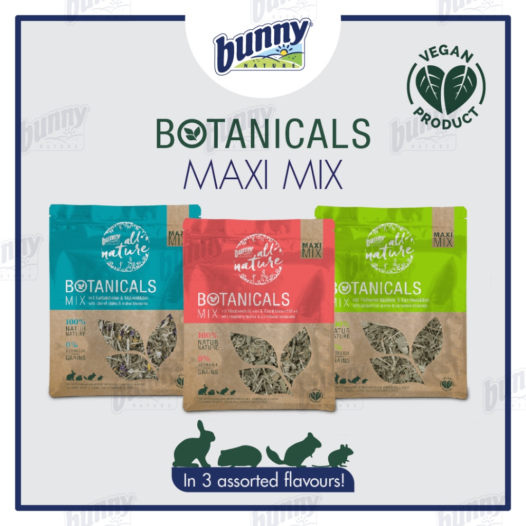 [ 𝐁𝐮𝐧𝐧𝐲𝐍𝐚𝐭𝐮𝐫𝐞 ] BOTANICALS MAXI MIX 400G Rabbits Guinea Pigs ...