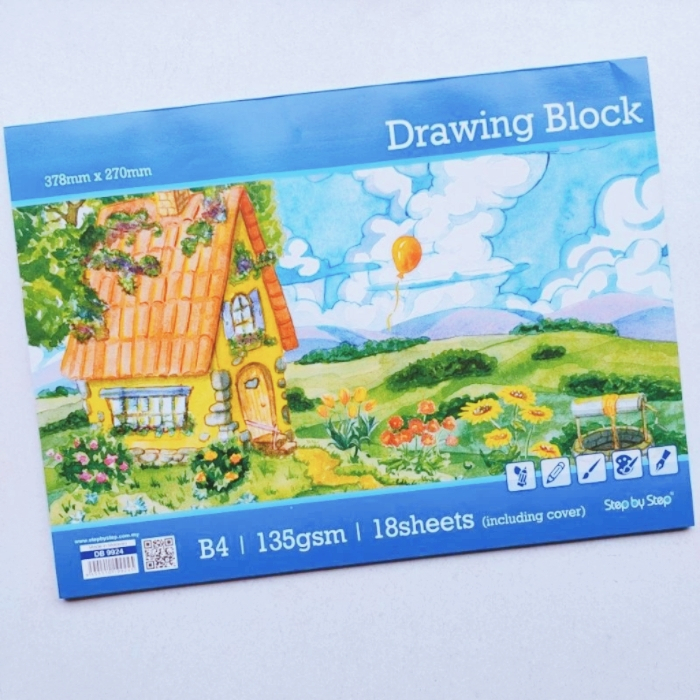 Drawing Block B4 18sheets 135gsm (DB9824) | Shopee Malaysia