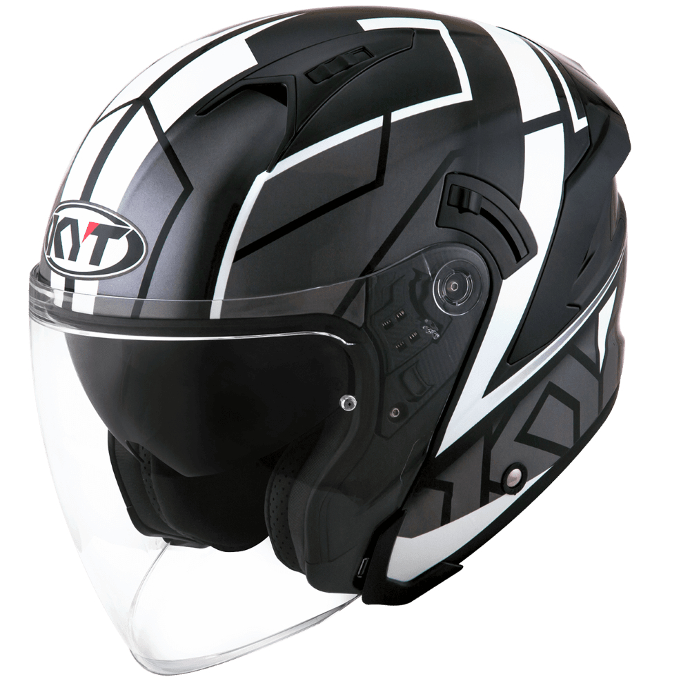 KYT NFJ MOTION WHITE GLOSS HELMET NF-J (DOUBLE VISOR） | Shopee Malaysia