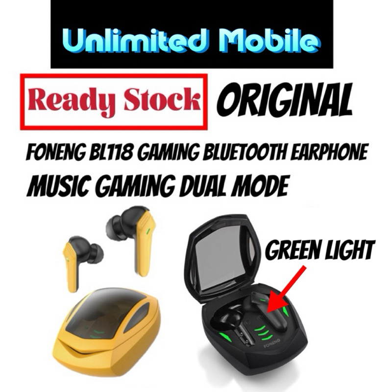 ♾️ ORIGINAL FONENG BL118 TWS BLUETOOTH EARPHONE | Shopee Malaysia