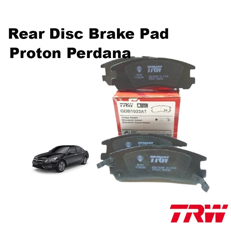 Proton Perdana Rear Disc Brake Pad Trw Brand | Shopee Malaysia