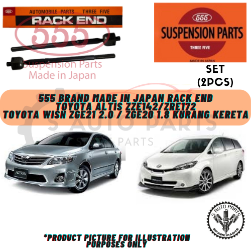 TOYOTA ALTIS ZZE142/ZRE172 / WISH ZGE21 2.0 / ZGE20 1.8 KURANG KERETA ...