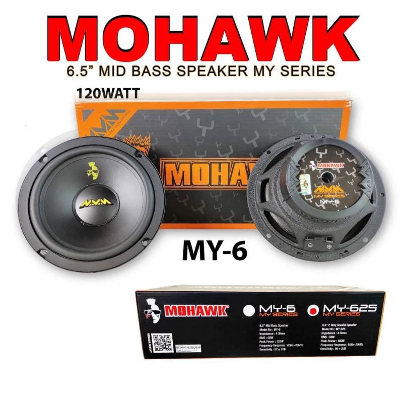MOHWAK MY 6 SERIES 6.5" MID BASS SPEAKER | Shopee Malaysia