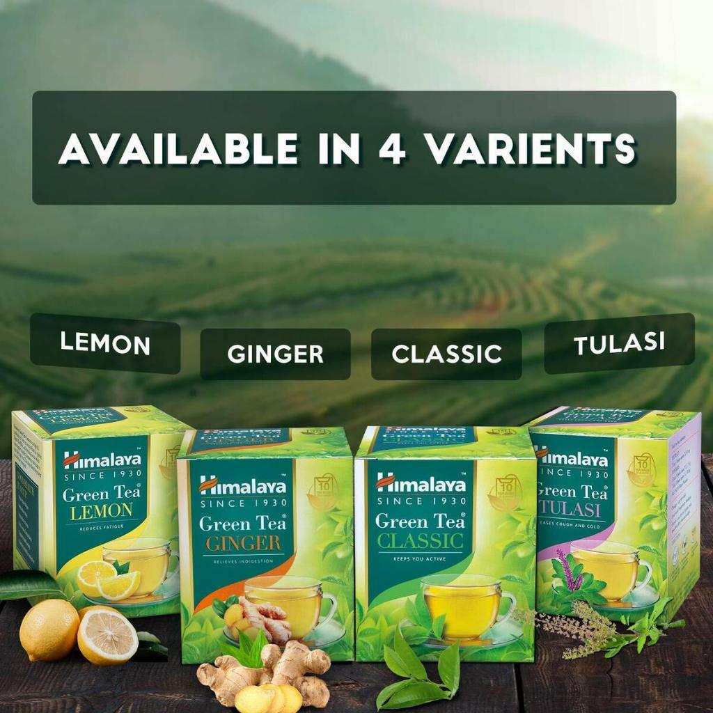 [Original💯|Kedai Lokal 🇲🇾] Himalaya Green Tea Classic, Lemon and Ginger ...