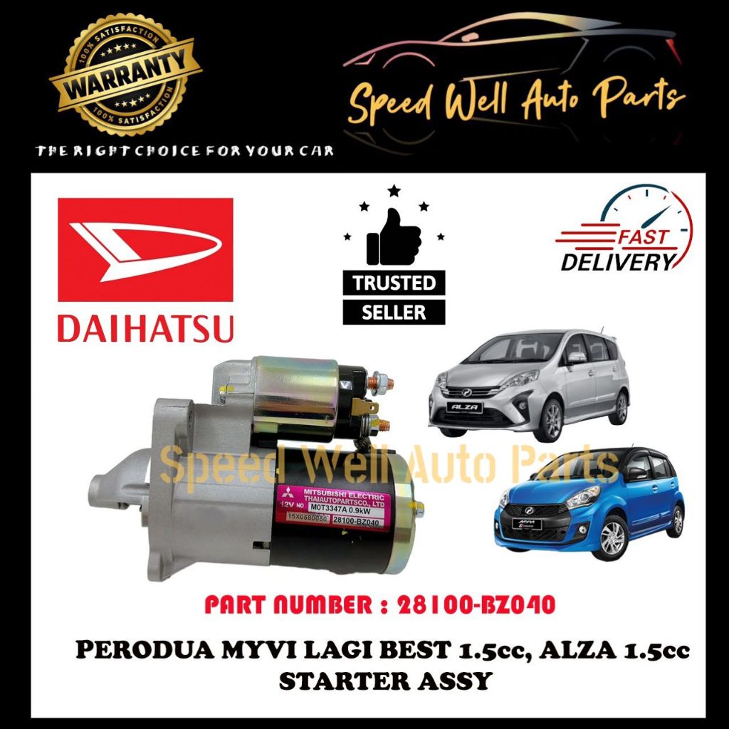 PERODUA ALZA 1.5cc, MYVI LAGI BEST 1.3cc 1.5cc (AUTO/MANUAL) STARTER ...