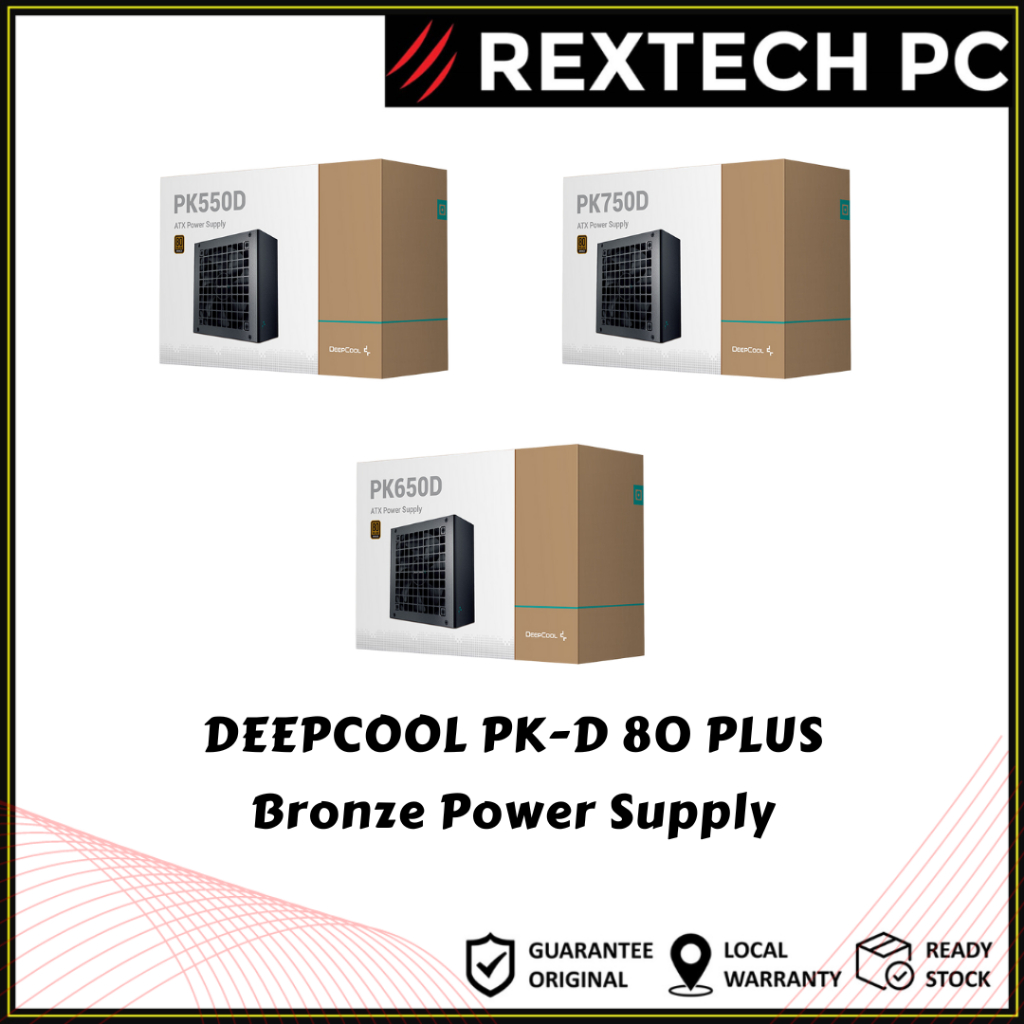 DEEPCOOL PK550D / PK650D / PK750D 80 Plus Bronze PSU Power Supply ...