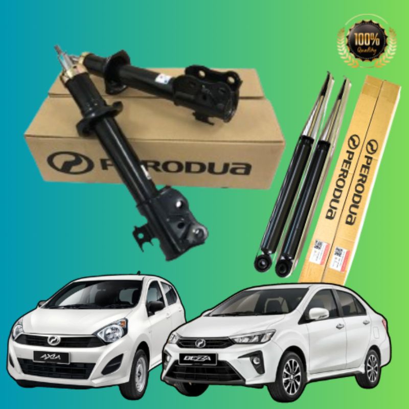 GENUINE PERODUA AXIA BEZZA MYVI FRONT DEPAN, REAR BELAKANG ABSORBER GAS ...