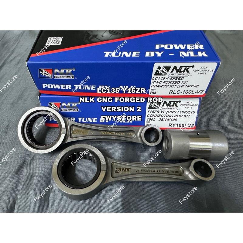 NLK CONROD FORGED RACING CONNECTING ROD KIT LC135 Y15ZR FZ150 4S 5S V1 ...