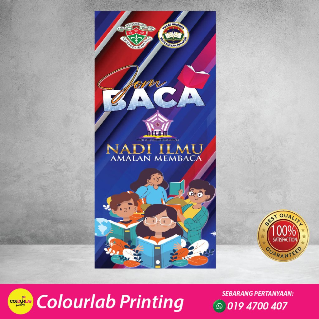 Banner Pusat sumber sekolah (JOM BACA) | Shopee Malaysia