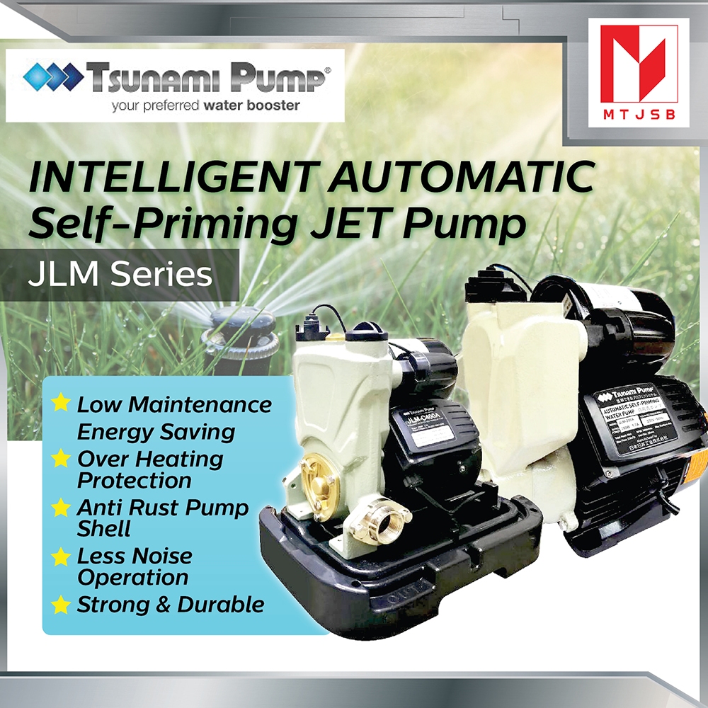 Tsunami JLM Series Intelligent Automatic Self Priming Jet Pump / Pam ...