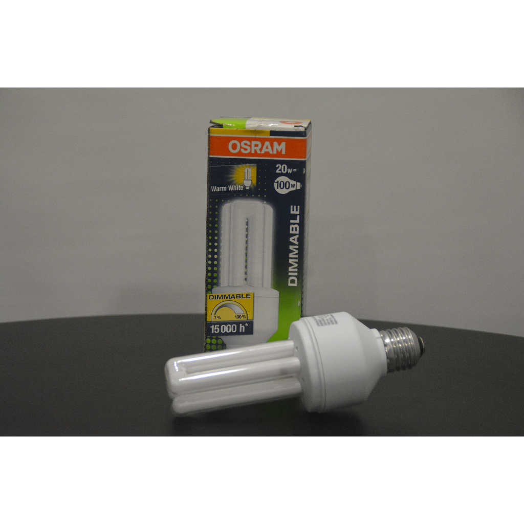 OSRAM DULUX EL TUBE E27 20W/827 - WARM WHITE | Shopee Malaysia