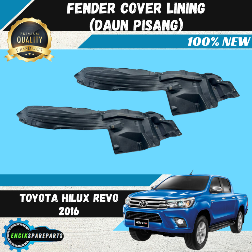 Toyota Hilux Revo 2016 Fender Cover Lining Daun Pisang 100% New High ...