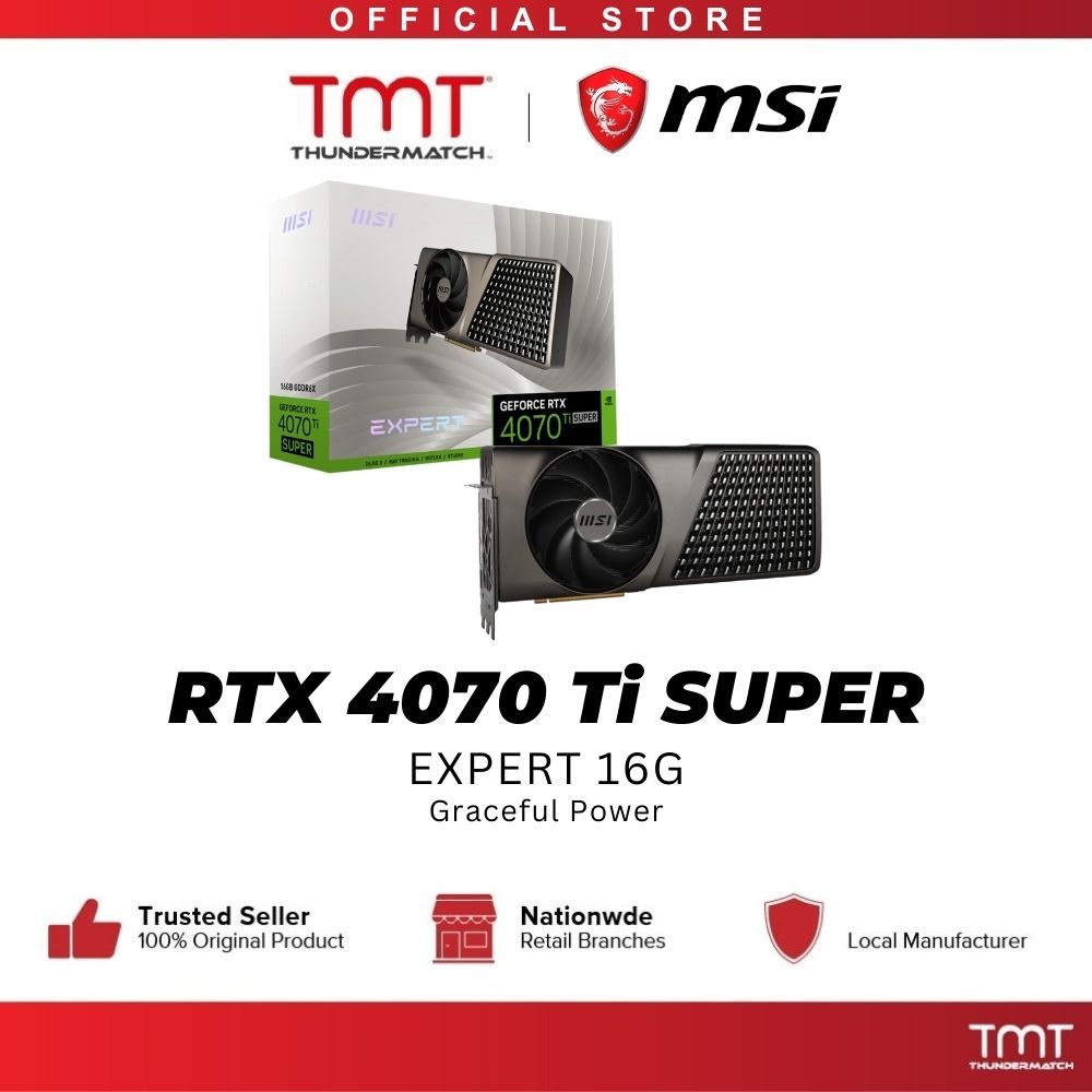 MSI RTX 4070 Ti SUPER EXPERT | Shopee Malaysia