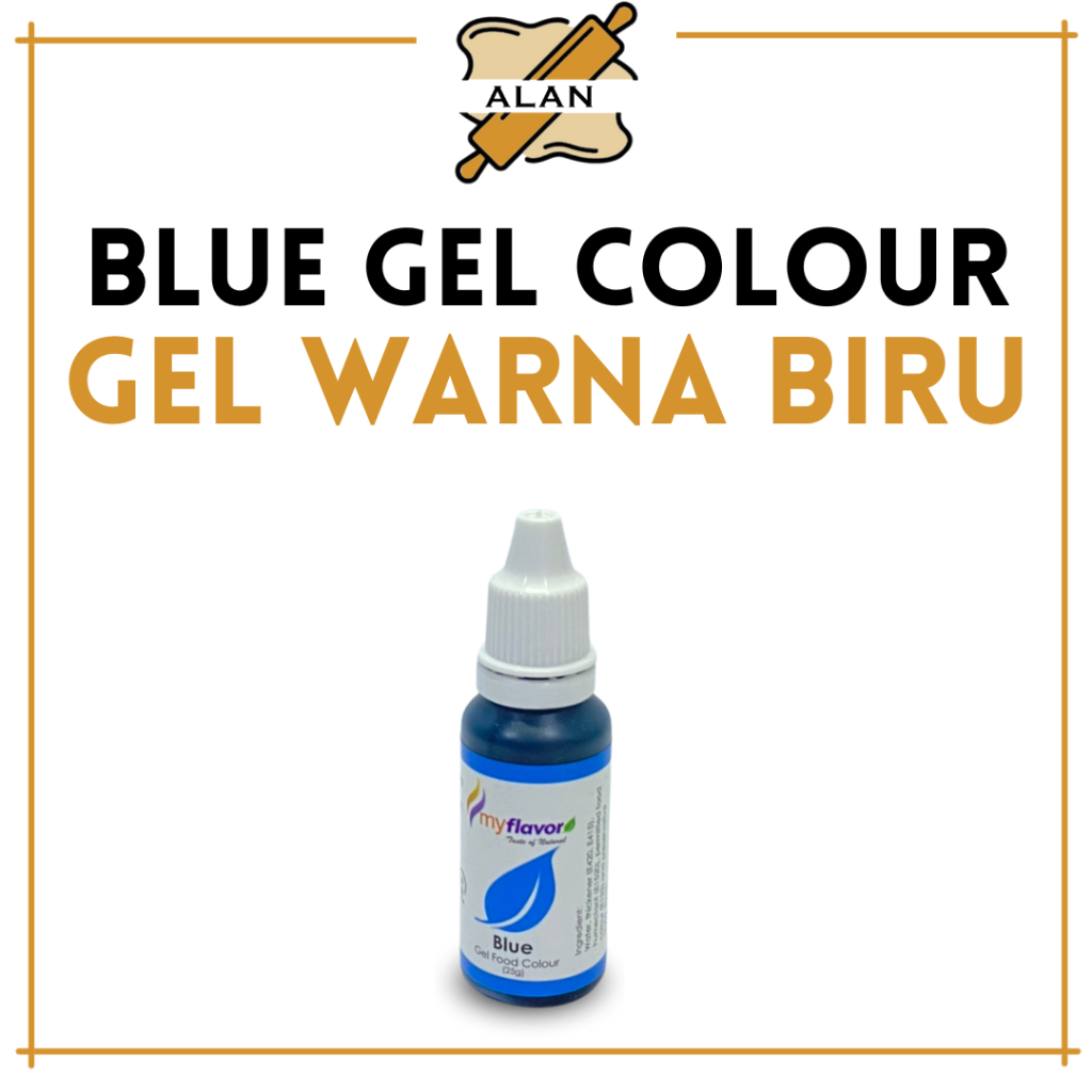 【MYFLAVOR - BLUE】WARNA GEL BIRU | COLOUR GEL BLUE | 可食用蓝色素 25GM ...