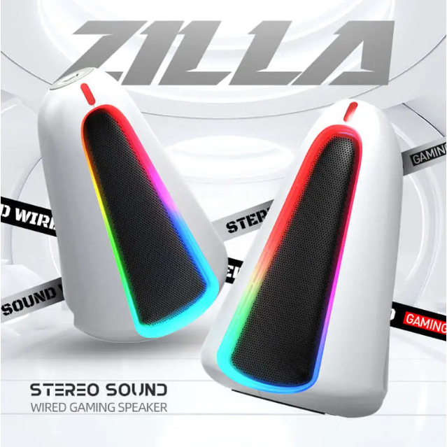 MONKA ZILLA SG-500 WIRED STEREO GAMING SPEAKER WITH RGB LIGHT | Shopee ...