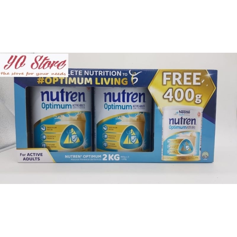 Nestle Nutren Optimum 800gx2 FOC 400gm | Shopee Malaysia