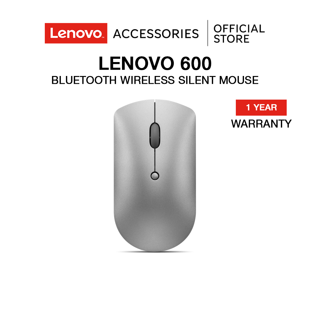 Lenovo 600 Silent Bluetooth Mouse - Up To 2400 DPI - Works on Any ...