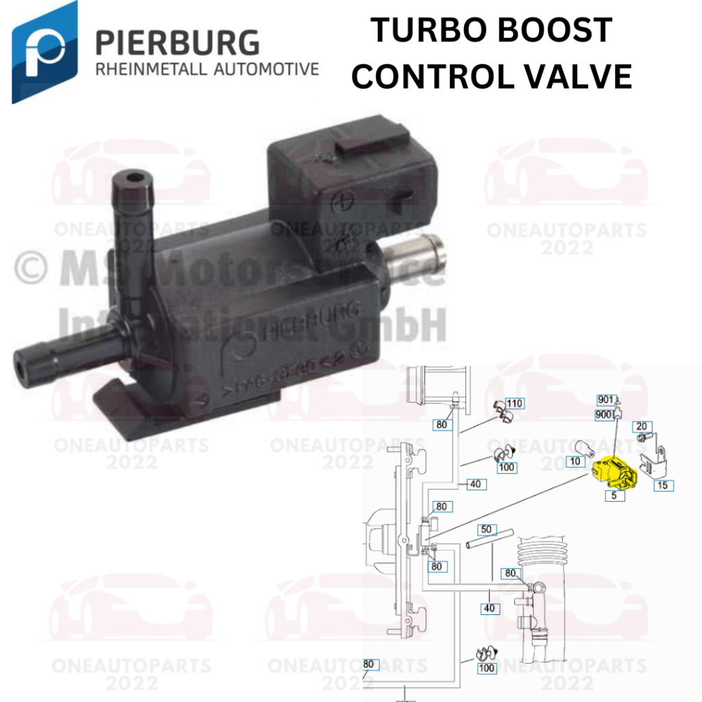 PIERBURG GERMANY TURBO BOOST CONTROL VALVE MERCEDES BENZ CGI ENGINE ...