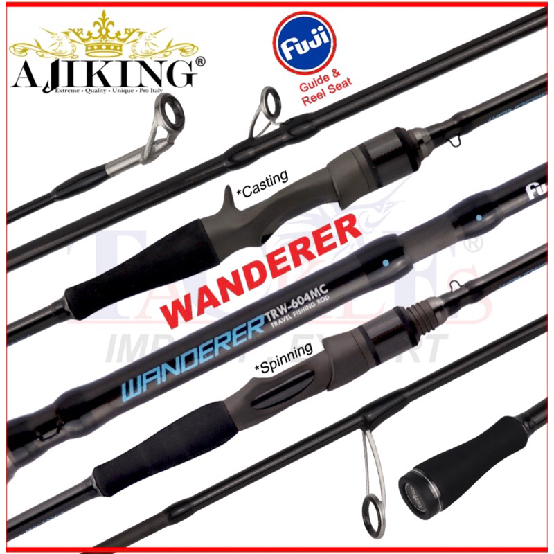 (6'0ft-6'6ft)-Ajiking-Wanderer-TRW-Spinning-Casting-Travel-Fishing-Rod ...